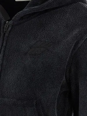 Alexander Wang Logo-embroidered Zip-front Hoodie