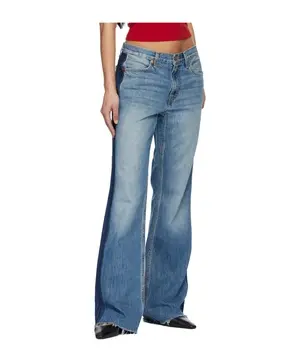 RE/DONE Mid-rise Frayed Hem Jeans