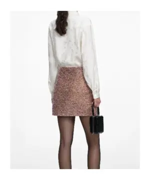 SELF-PORTRAIT Embellished Draped Mini Skirt