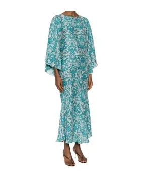 GIANLUCA CAPANNOLO Printed Pattern Long Sleeve Dress