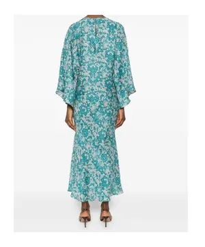GIANLUCA CAPANNOLO Printed Pattern Long Sleeve Dress