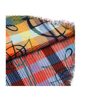 VIVIENNE WESTWOOD Multi-check Tartan Scarf