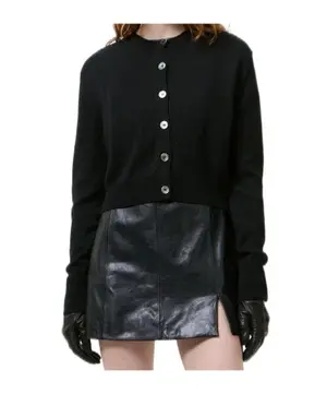 Our Legacy Micro Cropped Cardigan - Black