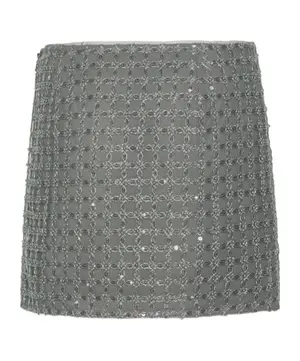 ROTATE BY BIRGER CHRISTENSEN Sequin Embellished Mini Skirt - Gray