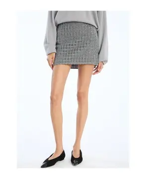 ROTATE BY BIRGER CHRISTENSEN Sequin Embellished Mini Skirt - Gray