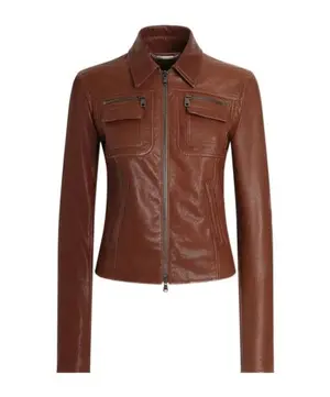 Dolce & Gabbana Zip-up Leather Jacket