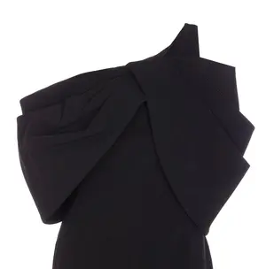 Solace London One-shoulder Draped Mini Dress