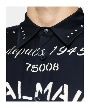 Balmain Graphic Long-sleeve Shirt