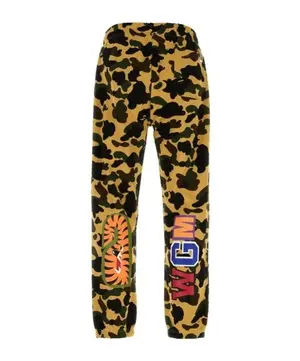 A BATHING APE 1st Camo Shark Sweatpants - Yellow