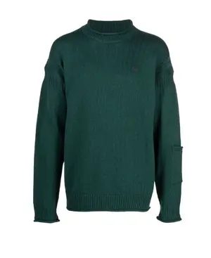 Kenzo Tiger Decal Wool-knit Jumper - Green