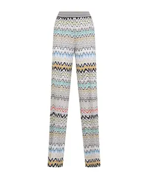 Missoni Zigzag Knit Wide-leg Trousers - Multi