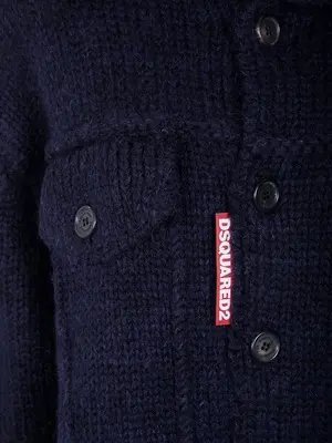 Dsquared2 Buttoned Knitted Cardigan - Black