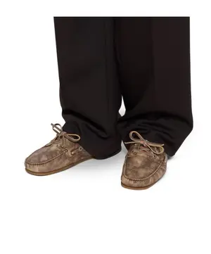 Gucci Distressed Boat Shoes