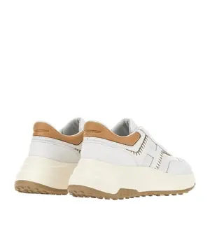 Hogan Hi-fi Lace-up Round-toe Sneakers - White