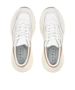 Hogan Hi-fi Lace-up Round-toe Sneakers - White