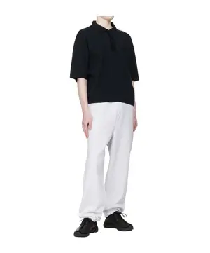 ENTIRE STUDIOS Elastic Waist Sports Pants - Light Grey