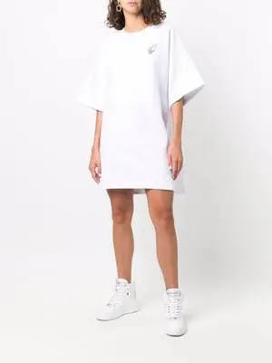 Off-White Logo Print T-shirt Dress