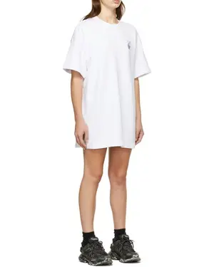 Off-White Logo Print T-shirt Dress