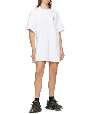 Off-White Logo Print T-shirt Dress