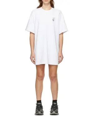 Off-White Logo Print T-shirt Dress