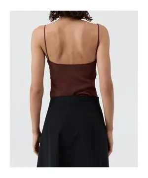 ST. AGNI Sweetheart Neckline Strapless Top - Red
