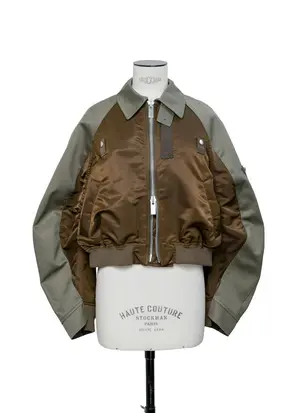Sacai Twill Collared Zip-up Blouson