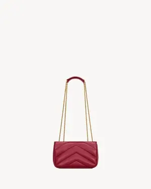 Saint Laurent Loulou Foldover Top Mini Shoulder Bag