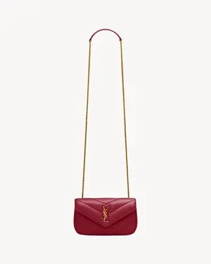 Saint Laurent Loulou Foldover Top Mini Shoulder Bag
