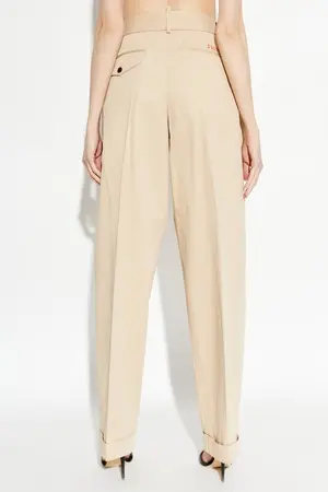 Dsquared2 Straight-leg Pleated Trousers - Beige