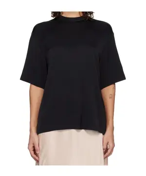 LISA YANG Ribbed Crew Neck Short-sleeve T-shirt