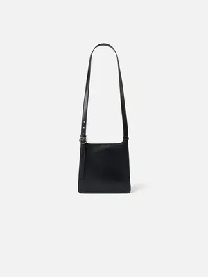 Jacquemus Small Tablier Shoulder Bag With Embossed Logo - Black