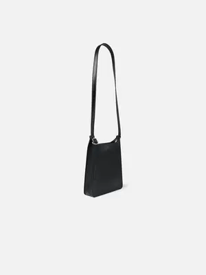 Jacquemus Small Tablier Shoulder Bag With Embossed Logo - Black