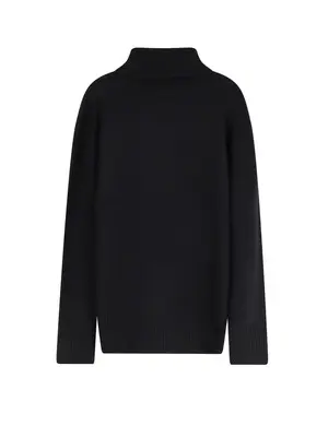 TOTEME Roll Neck Long Sleeved Jumper - Black