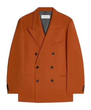 Dries Van Noten Oversized Double-breasted Blazer - Rust-colored