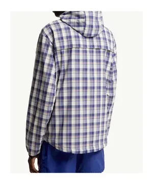 Moncler Checked Hooded Zip-up Jacket
