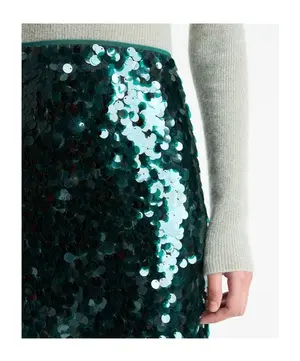 Vince Sequined Midi Skirt