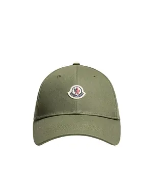 Moncler Logo Baseball Cap - Olive Green