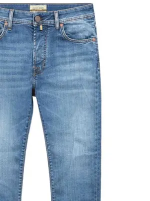 Jacob Cohen Jeans With Belt Loops And Side Pockets - Blue