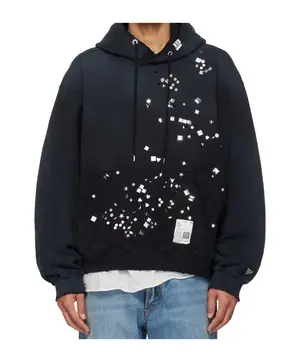 Mihara Yasuhiro Distressed Embellished Hoodie