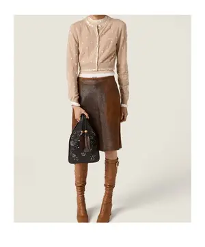 Miu Miu Beaded Tassel Tote Bag
