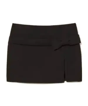 TWINSET Bow-detail Mini Skirt With Front Slit