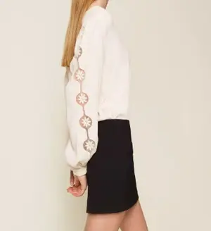 TWINSET Bow-detail Mini Skirt With Front Slit
