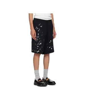 Mihara Yasuhiro Embellished Cotton Shorts