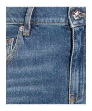 Blumarine Straight-leg Distressed Jeans