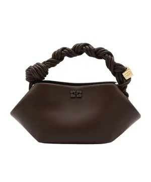 GANNI Twisted Handle Mini Bag - Black