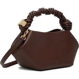 GANNI Twisted Handle Mini Bag - Black