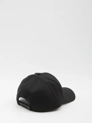 Moncler Logo Embroidered Baseball Cap - Black