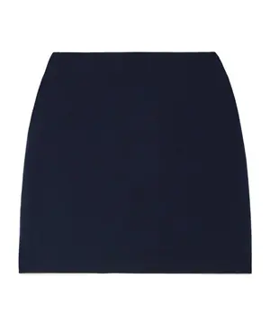 Tove Jeanette Wool-twill Mini Skirt - Navy