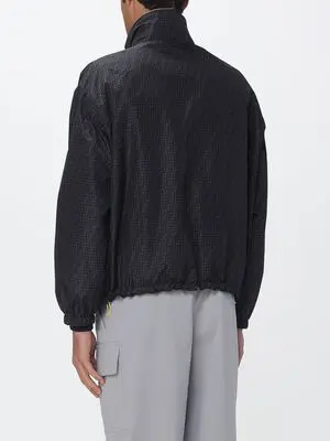 Fendi Ff Jacquard Zipped Reversible Windbreaker - Black