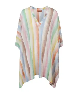 Missoni Striped Short Caftan Cover-up - Nude